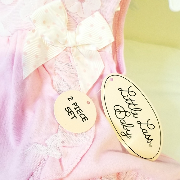 Little Lass | Matching Sets | Nwt Little Lass Baby Girls Outfit Pink ...